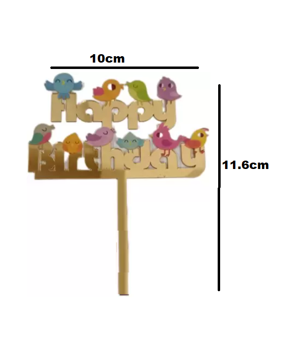 exquisite Bird Design Cake Topper – HappyBaking